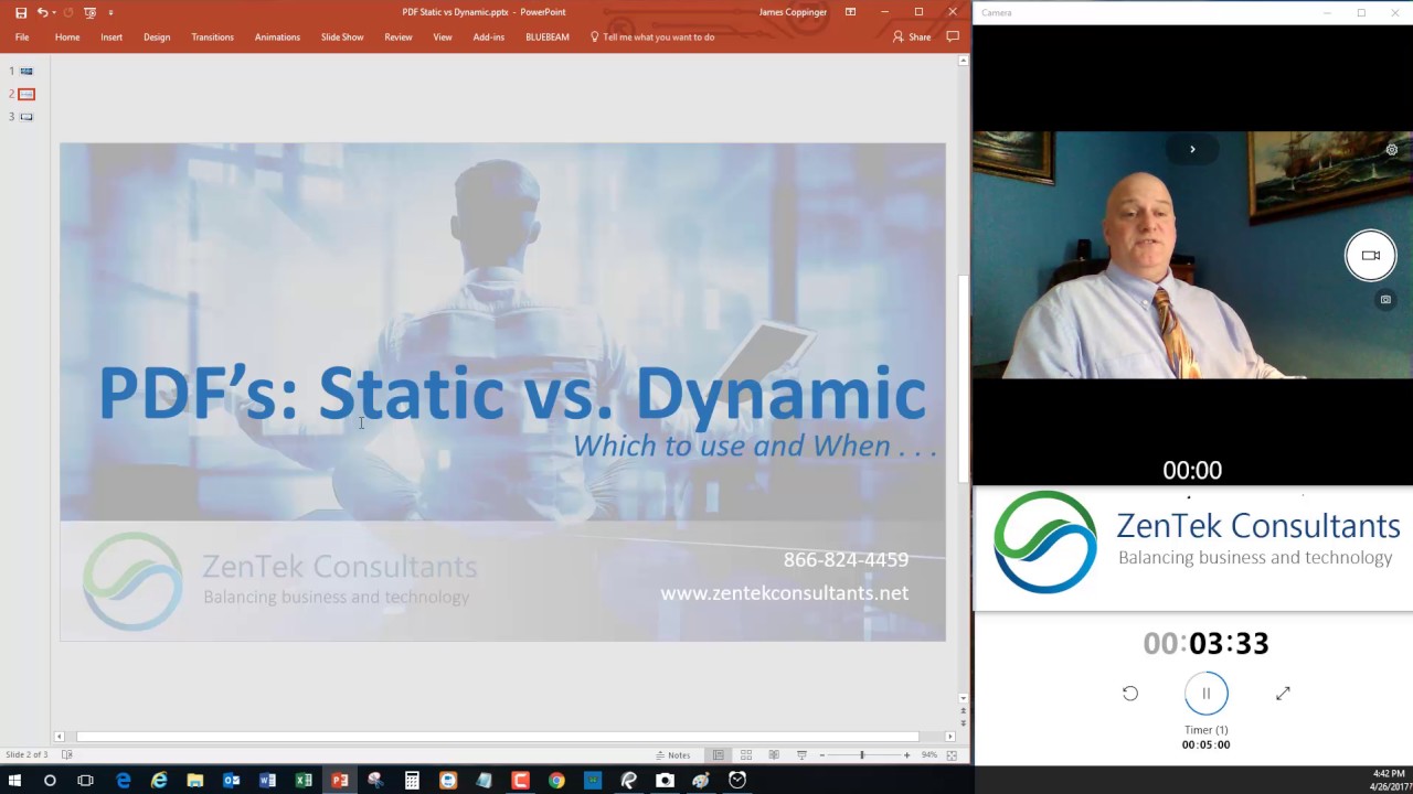 PDF Files: Static vs Dynamic - which to use and when
