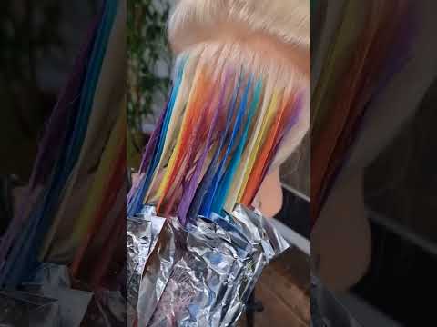 Rainbow hair tutorial