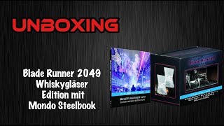 Blade Runner 2049 Mondo Steelbook mit Whiskygläser