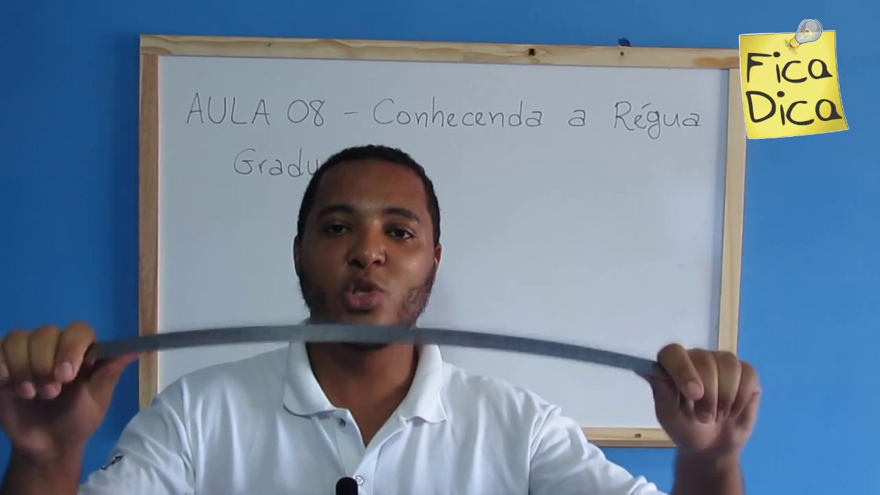 AULA como usar uma RÉGUA para medição linear - Metrologia