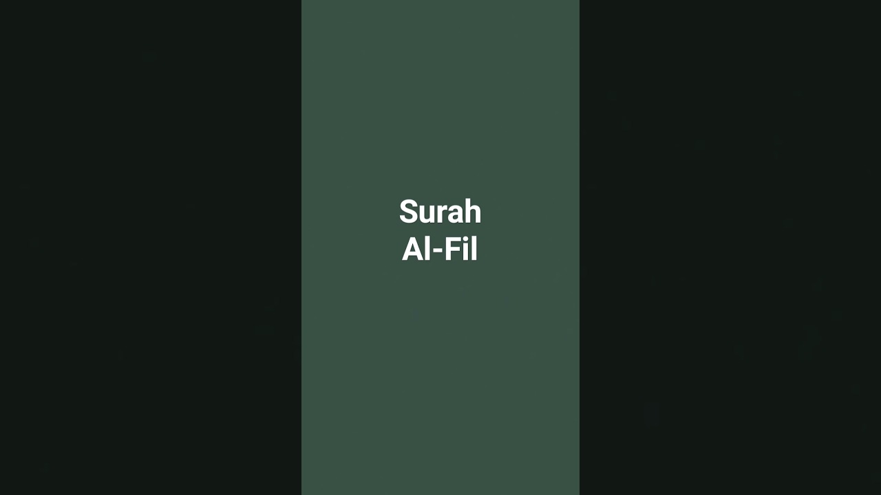Surah Al Fil surahalfil quran