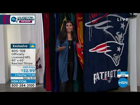 Officially Licensed NFL 80" x 60" Raschel Throw Panthers