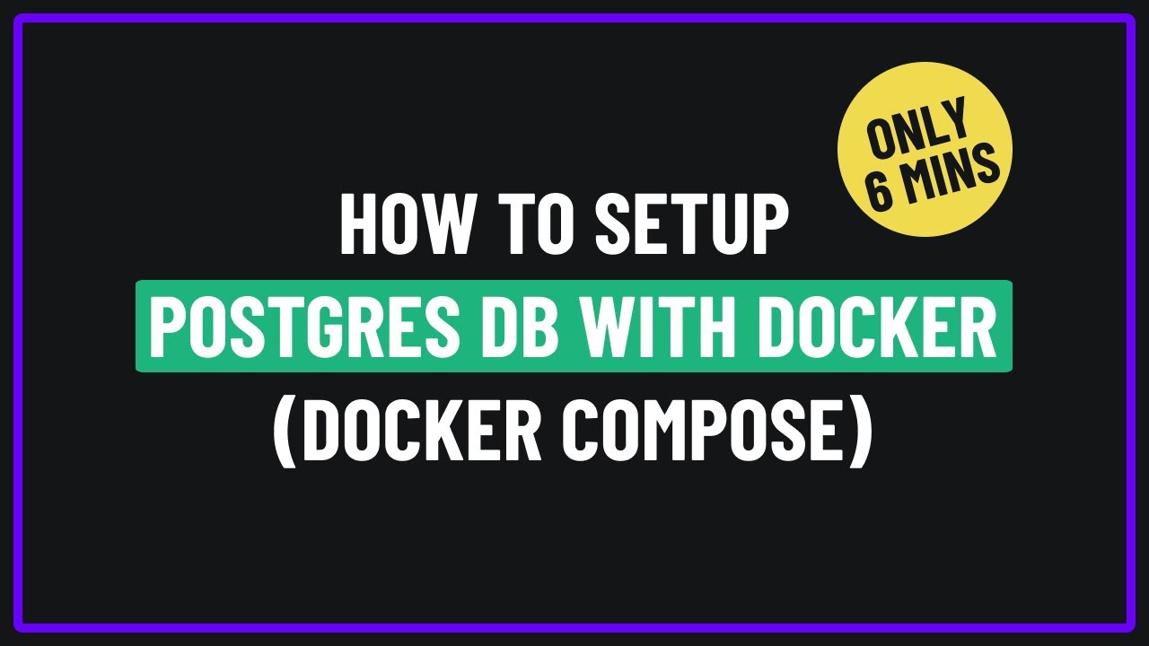 Your First Docker Container: PostgreSQL with Docker Compose