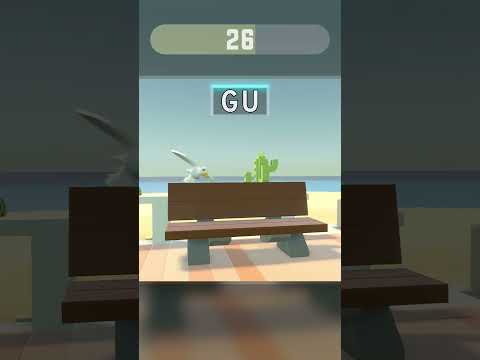 How many words containing "GU" do you know!? | Day 26 on ABC island