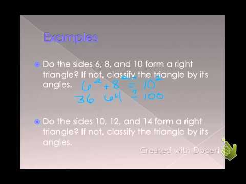 Converse of the Pythagorean Theorem
