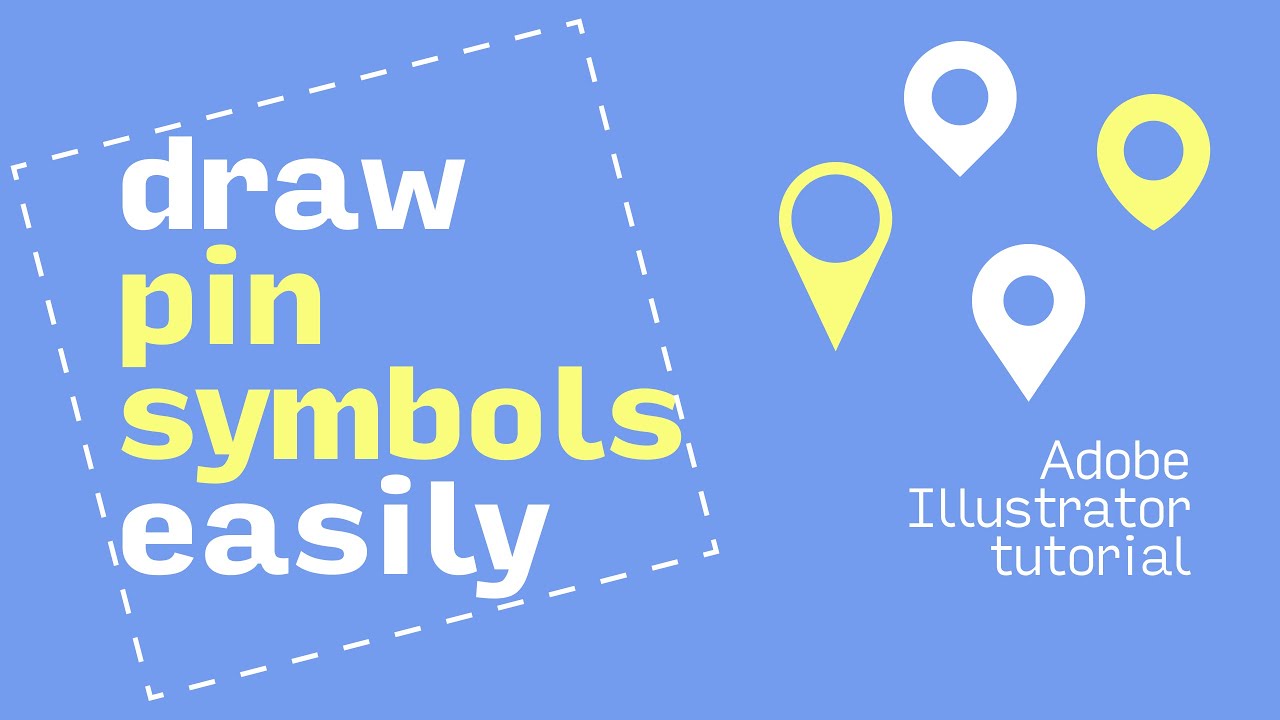 Make different pin symbols easily in Adobe Illustrator