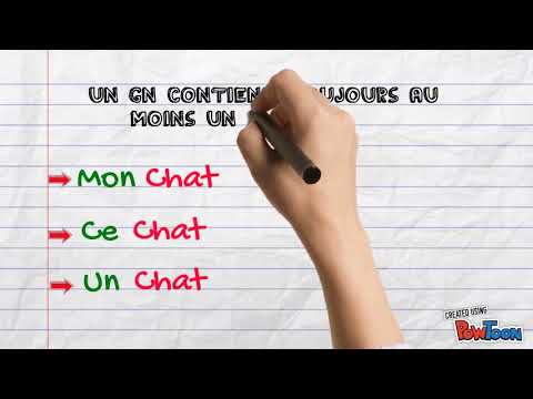 Le Groupe nominal et le nom noyau