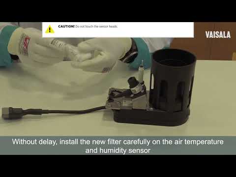 Vaisala Mobile detector MD30 Support Video - Replacing Filter of Air Temperature and Humidity Sensor
