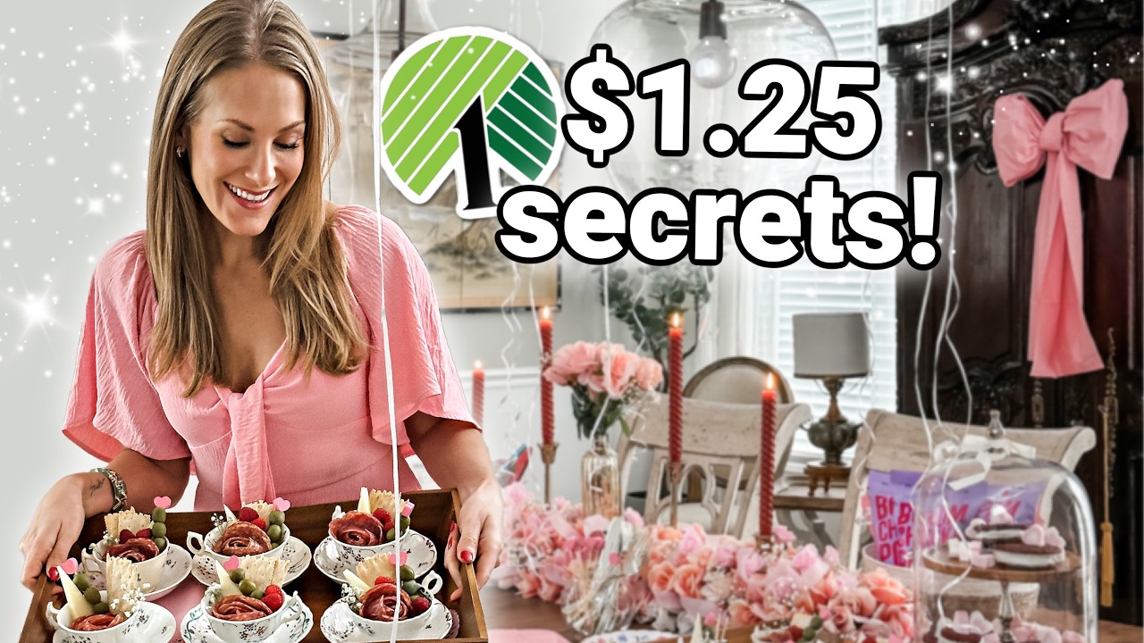 💕 DOLLAR TREE DIY Valentine's Party Decoration Ideas (perfect for Galentine's!)