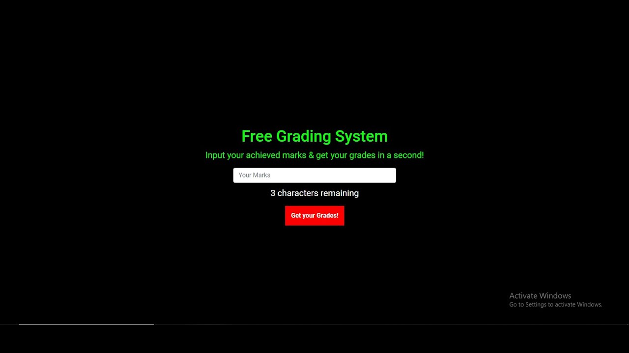 Grading System In Javascript | Beginner Javascript Mini Project