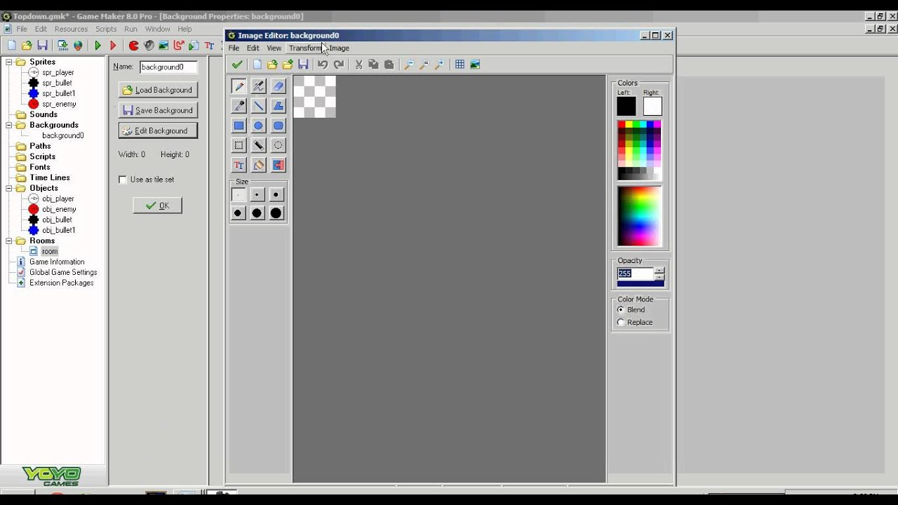 Game Maker Tutorial 6: Basic Topdown, views #3