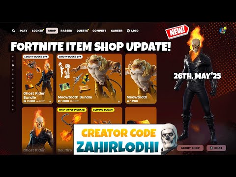 Fortnite Item Shop Update! [26th May, 2025] (Chapter 6)