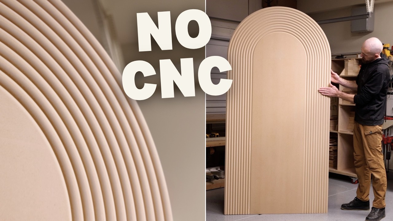 DIY Fluted Backdrop without CNC