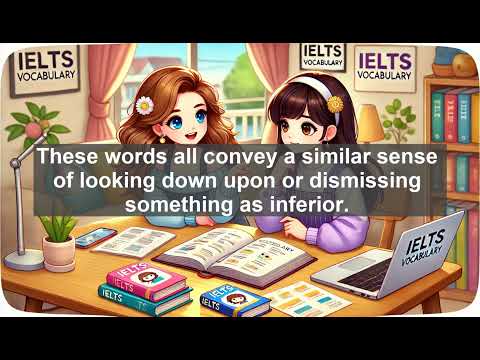 IELTS 9.0 Vocabulary Lesson: Disdain - Meaning, Common errors, Synonyms and Antonyms