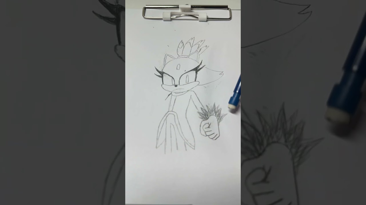 Blaze The Cat Drawing!!! #sonic#sonicthehedgehog#blazethecat#blaze#sonicdrawings