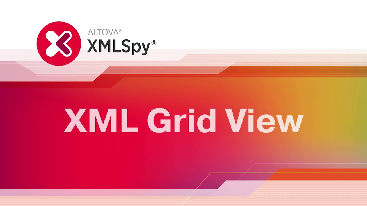 XML Editor: Grid View