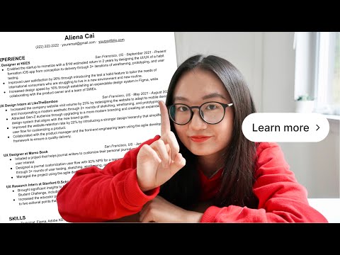 How to write a UX Design Resume that gets you a job!