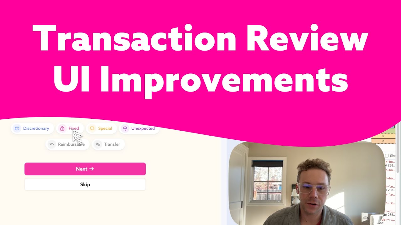 Transactions Review UI Improvements