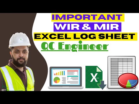 WIR & MIR Log| QC Inspections Logs| QC Document Log| QC Inspection Excel Log Sheet| RFI Log
