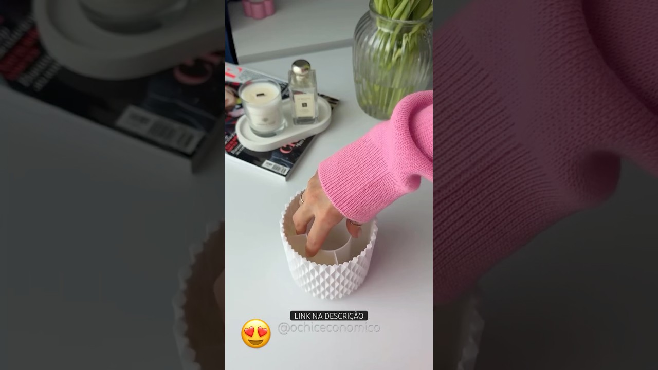 O CHIC DO DIA | PORTA-PINCÉIS DE MAQUIAGEM GIRATÓRIO #shopee #achadinhos #moda #maquiagem #fypシ゚ #fy