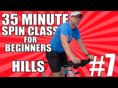 Day 7 // 35 Minute Spin Class for Beginners at Home // Hill Training