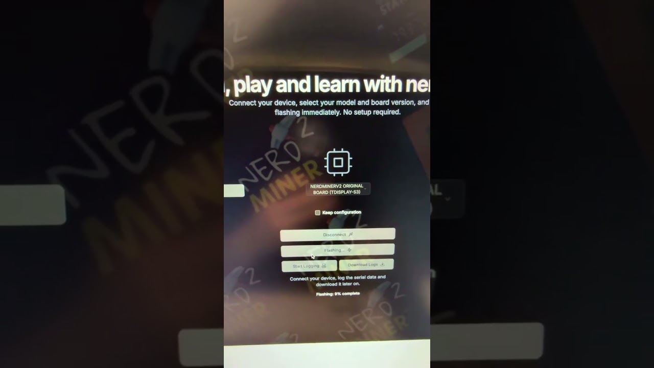 How to refresh the Nerd Miner program    https://flasher.bitronics.store/