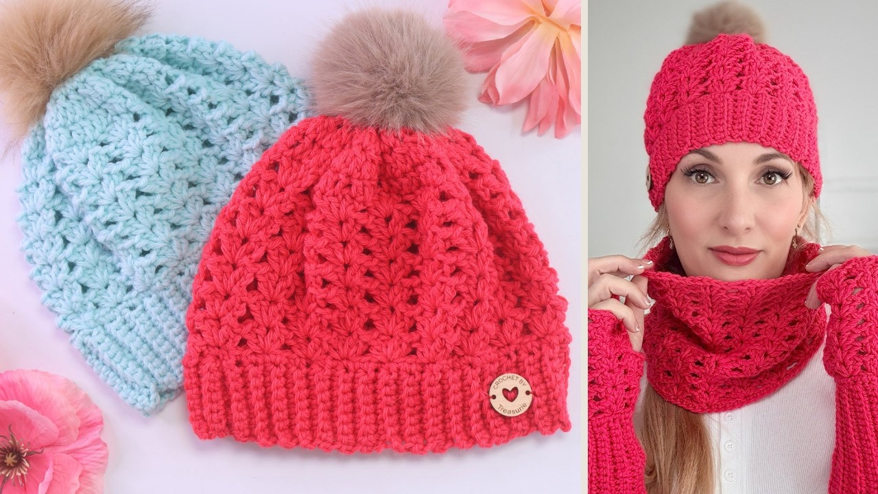 Easy Lace Beanie Crochet Pattern