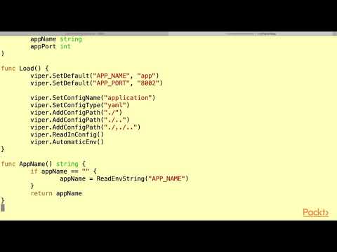 Learn Hands on Microservices with Go and MongoDB Configuring the Microservice | packtpub com ...