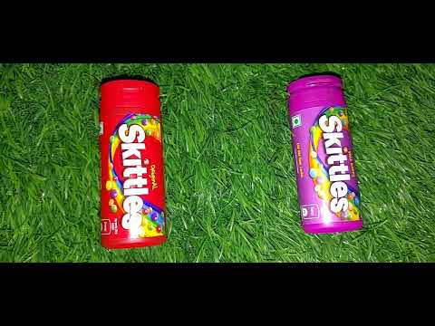 Wild berry and original skittles candies unboxing
