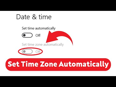 How to Set Time Zone Automatically on Windows 10