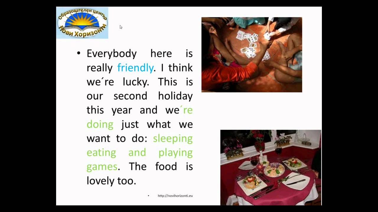 Present Continuous - Reading Comprehension