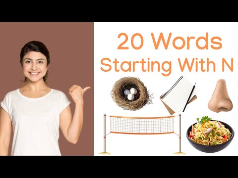 Words that start with N - Vocabulary | Words That Start with N | Letter N Song for Kids #kids