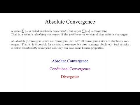 Absolute Convergence