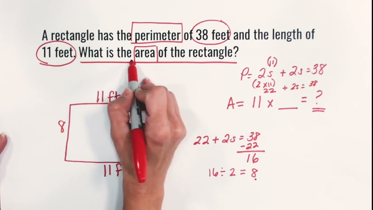 Area & Perimeter Problem Solving - Word Problems