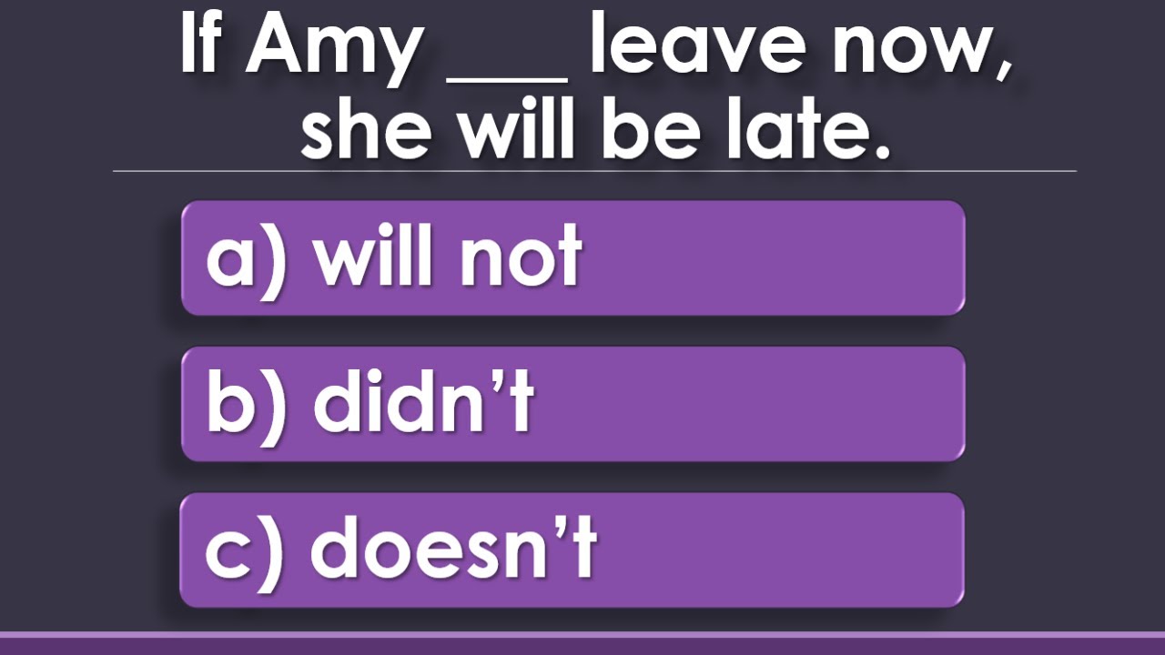1st Conditional | English Grammar Test