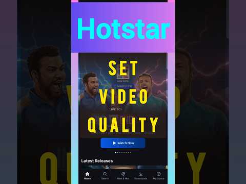 How to set video quality on Hotstar? #shortsfeed #shorts #trending #hotstarapp