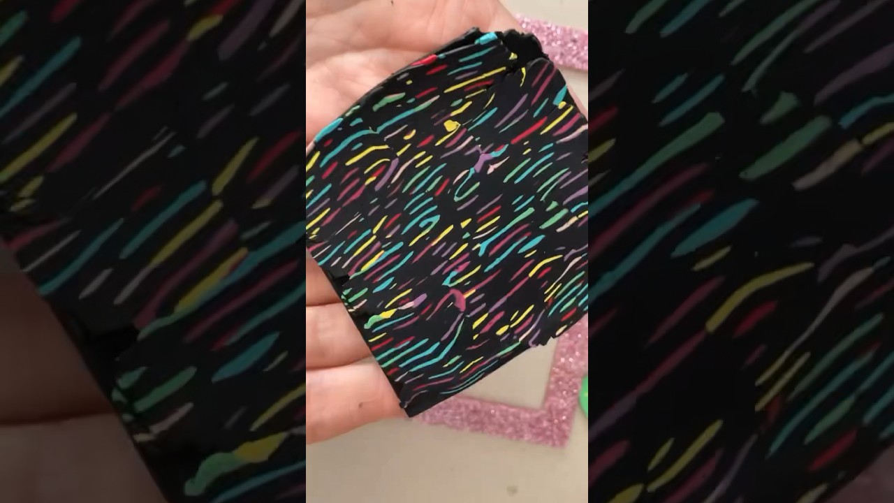 Funky Stripe Slab with Polymer Clay #polymerclay #sculpey