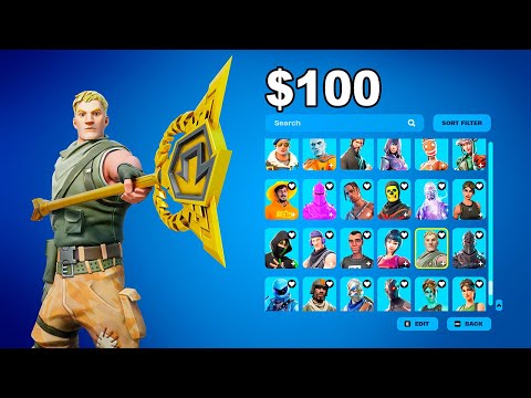 I Bought 10 FORTNITE Accounts For $100..
