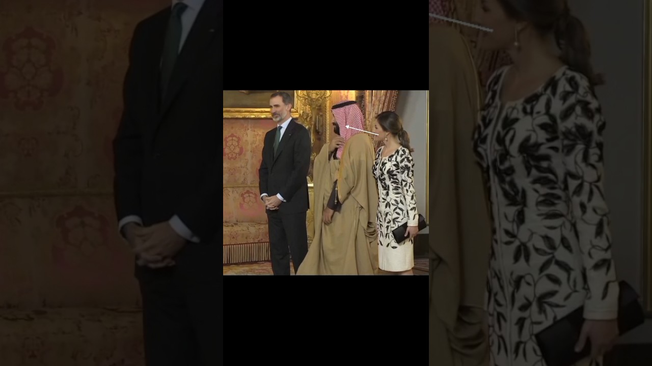 🫤This Prince not looking at Me😢 king Felipe and Queen Letizia meet saudi crown prince#king#queen