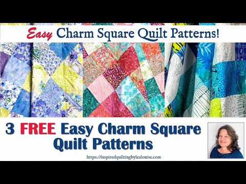 Easy Charm Square Quilt Patterns - 3 Free Baby Quilt Patterns - Quilting Tutorials for Beginner s