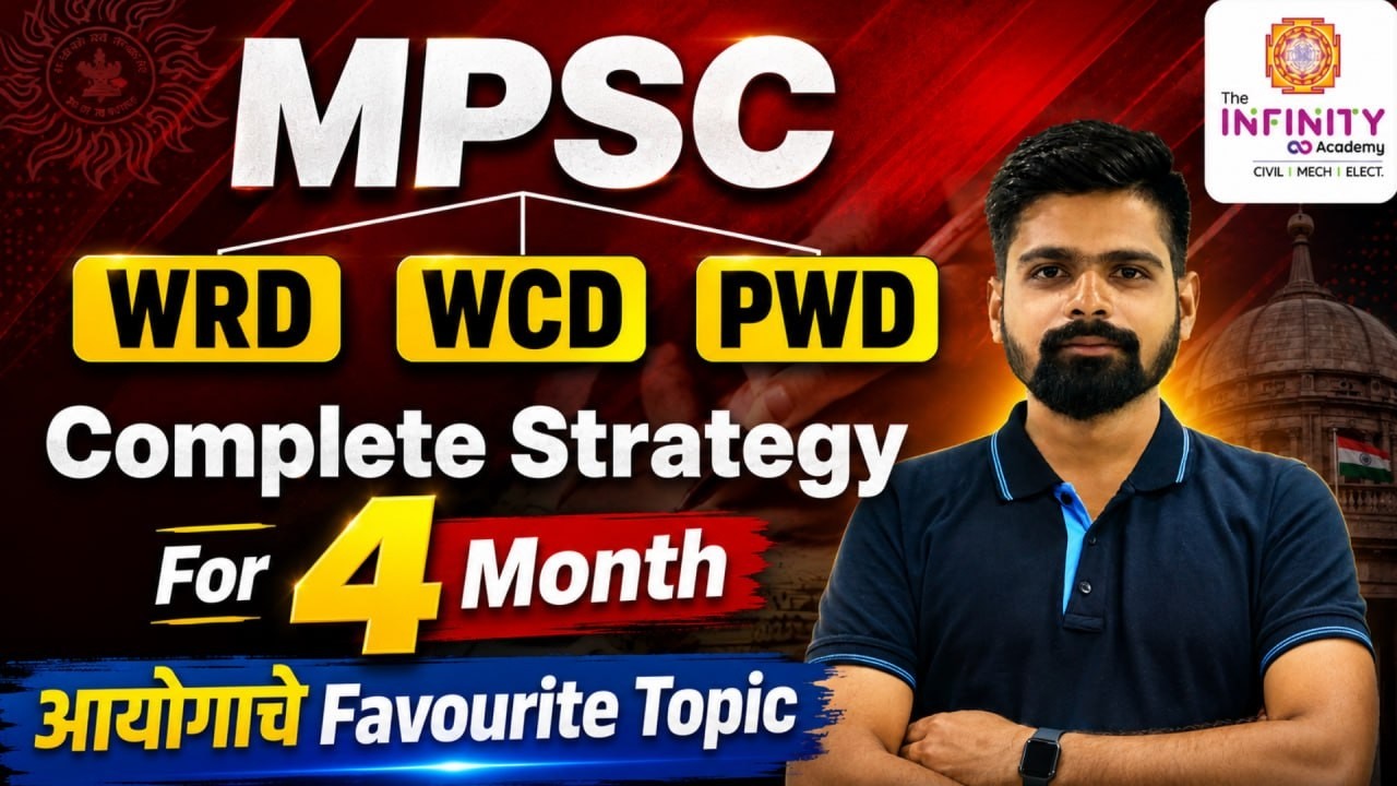 WRD WCD PWD EXAM 2026 |Complete Strategy for 4 Month | MPSC Pattern Favourite Topic