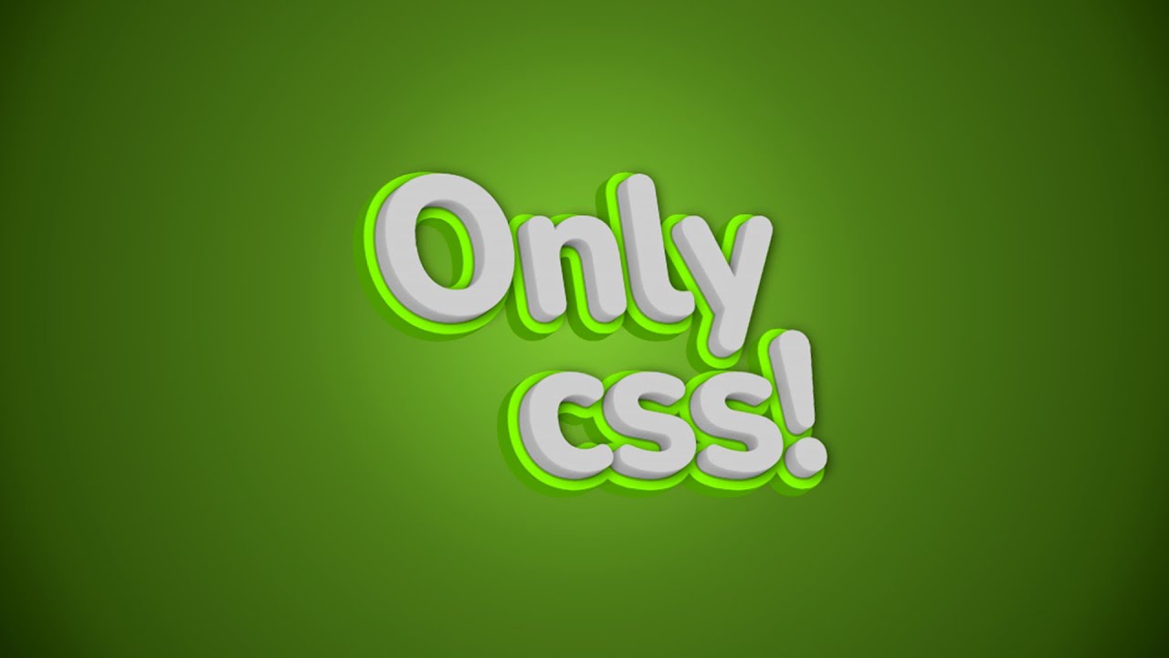 3D CSS Typography - How to Make a 3D Text using HTML and CSS
