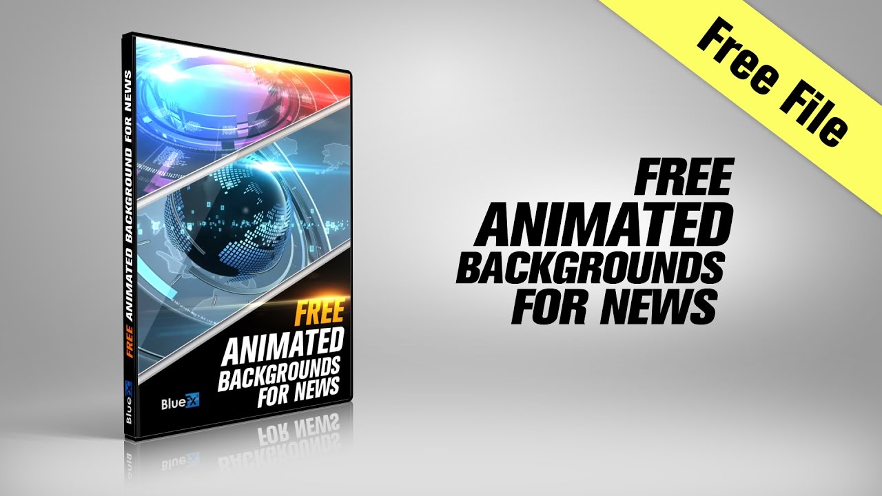 Free After Effects Template 3 Animated Backgrounds for News