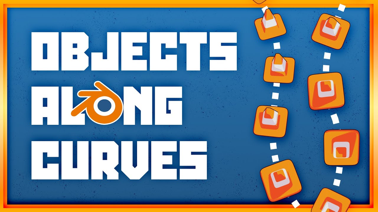 Objects Along Curves with/without Distortion in Blender