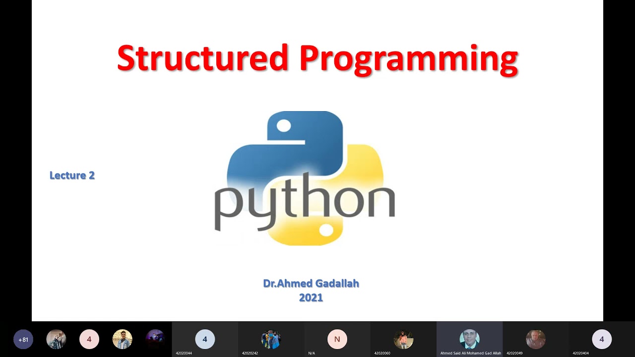 Structured Programming Lecture(2) ~Dr-Ahmed GadAllah