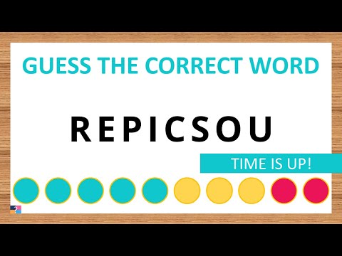 Guess the Correct Word! Unscramble in Record Time! 8 Letters | Agent Quiz