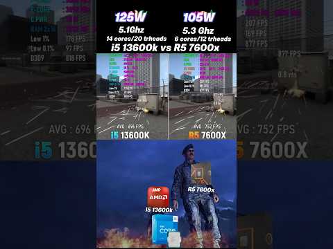 I5 13600k or R7 7600x #pc #pcgaming #gamingpc #cpu
