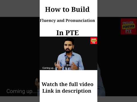How to build fluency and pronunciation in PTE read aloud #pte #readaloud #ptespeaking