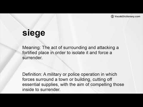 siege Meaning