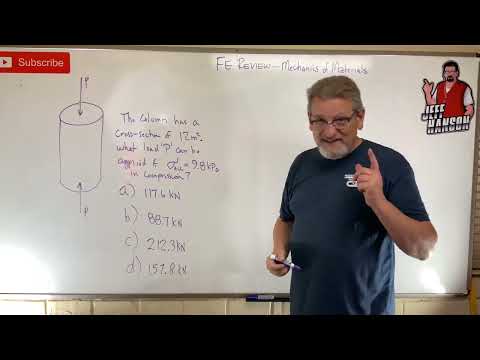 FE Review: Mechanics of Materials, Problem 1